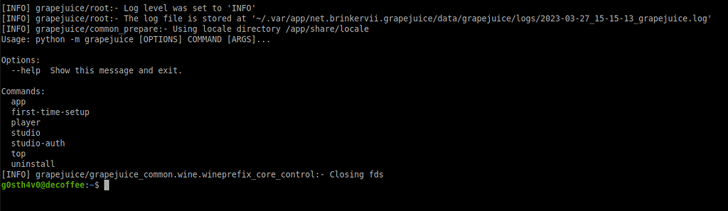 Grapejuice don't open - Flathub Discourse