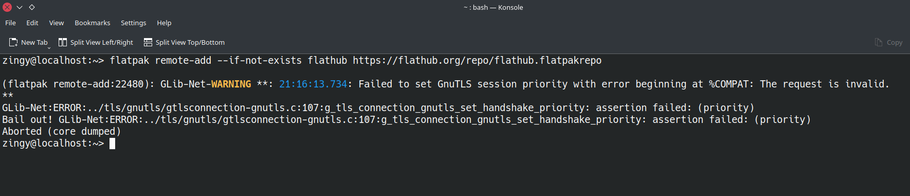 Getting this error while trying to add flathub on Opensuse Tumbleweed - Flathub Discourse