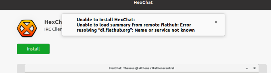 Resolving "dl.flathub.org": Name or service not known - Flathub Discourse