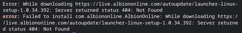 Albion install not working - Flathub Discourse
